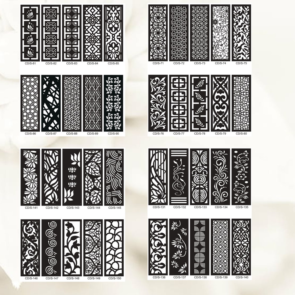 340 VECTOR 3D 2D CNC Router/laser Panels Files for Decor, High Qality ...