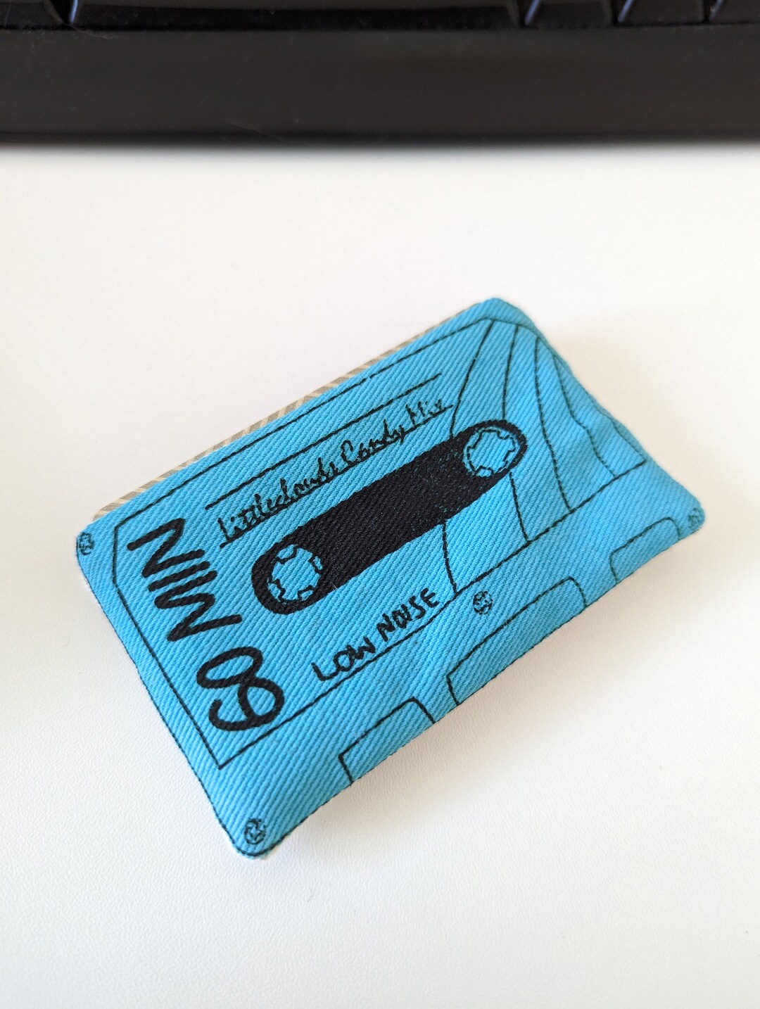 Cassette Tape Card Slip Case Made From Screen Printed Cotton Etsy