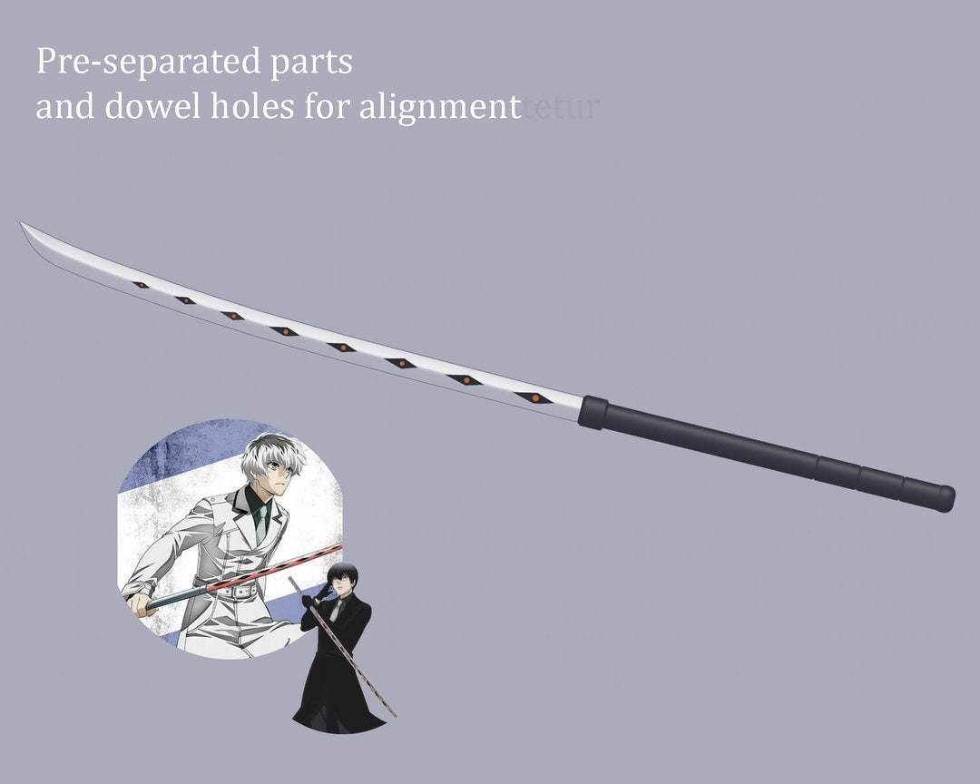 Ken Kaneki Katana 3D STL File Ready to Print- TOKYO GHOUL - Etsy