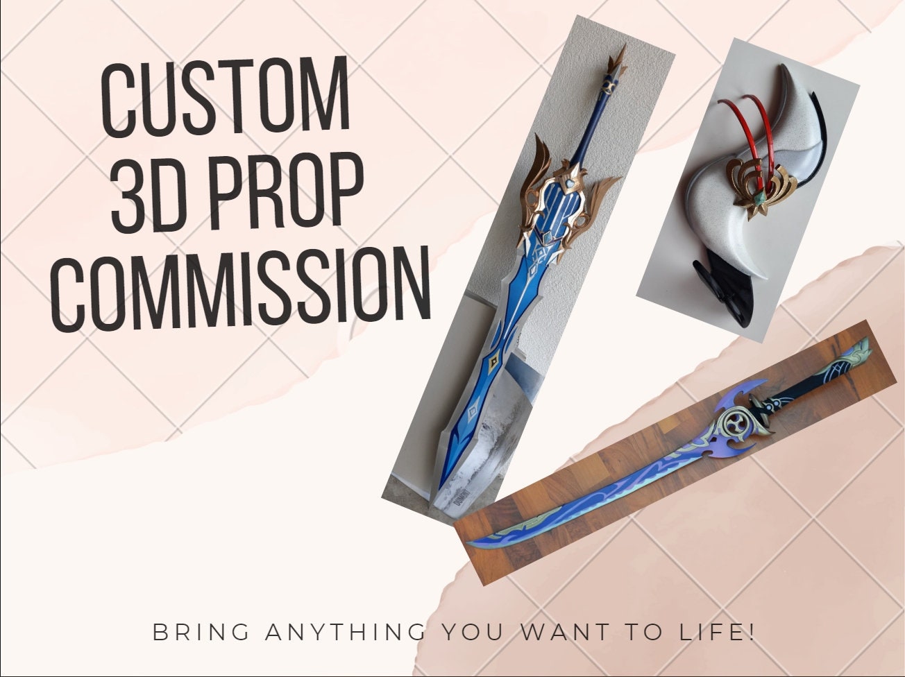 Cosplay Custom 3d Print Prop Commission (3d Props, Accessories for ...