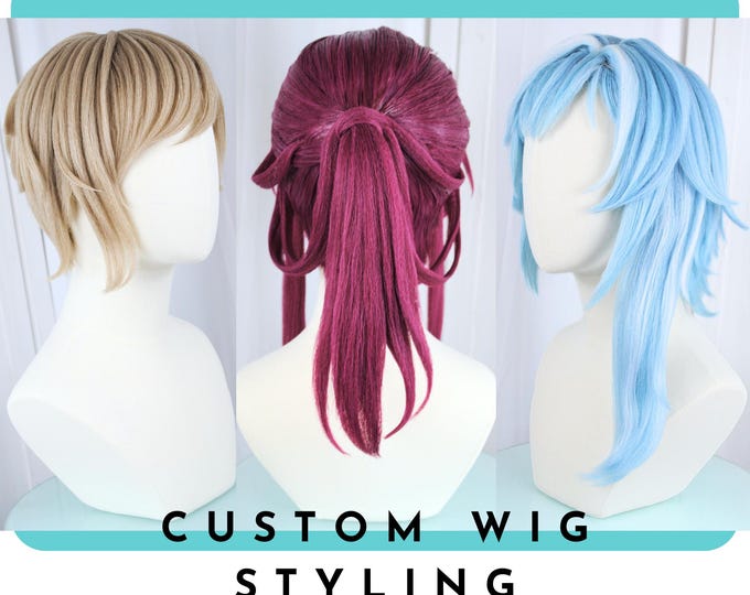 Sung Jin Woo, Styling Synthetic Wig, Wig Custom, Commission Wig, Solo ...