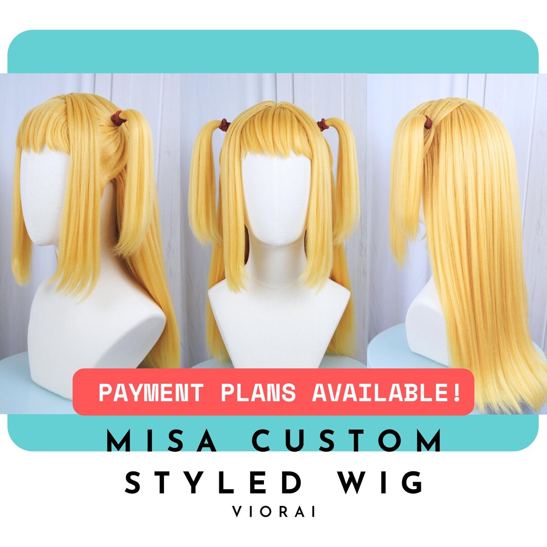 MISA AMANE WIG - Death Note - Blonde Inspired Cosplay Wig - Custom ...