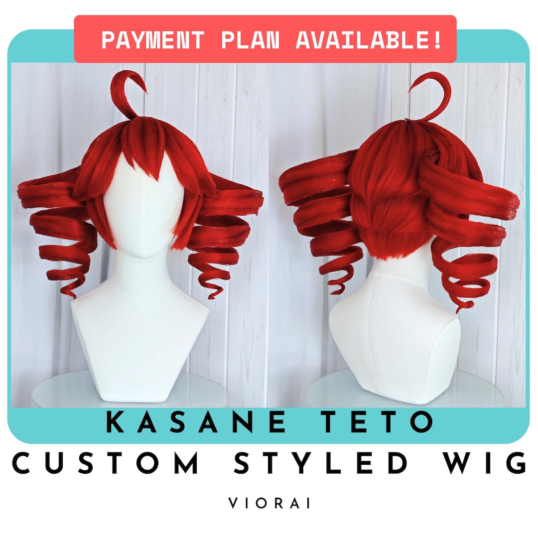 KASANE TETO WIG - Vocaloid Custom Cosplay Styled Wig - Custom Styled ...