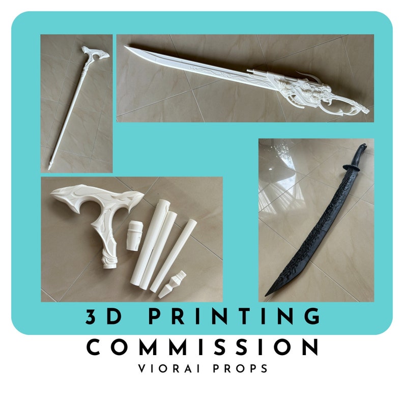 3D PRINTING CUSTOM COMMISSION 3d Printed Kits for Cosplay, Anime. Game ...