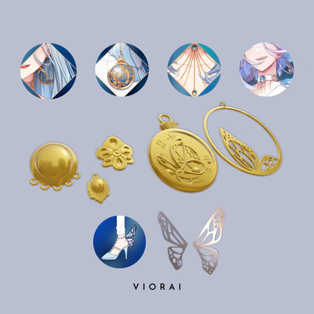 Amalee MONARCH VTUBER 3D STL File Ready to Print - Cosplay, Jewelry ...