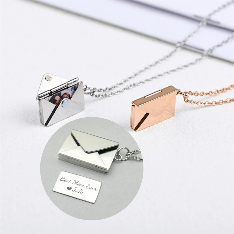 Envelope Necklace - Etsy