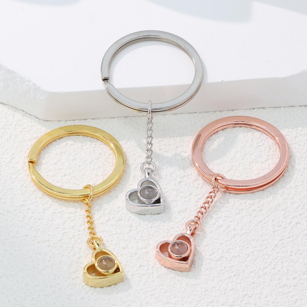 Photo Projection Keychain Custom Photo Keychain Personalized Keychain ...