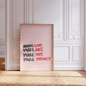 Make It Digital Wall Art, Red Poster, Motivational Wall Art, Cool ...