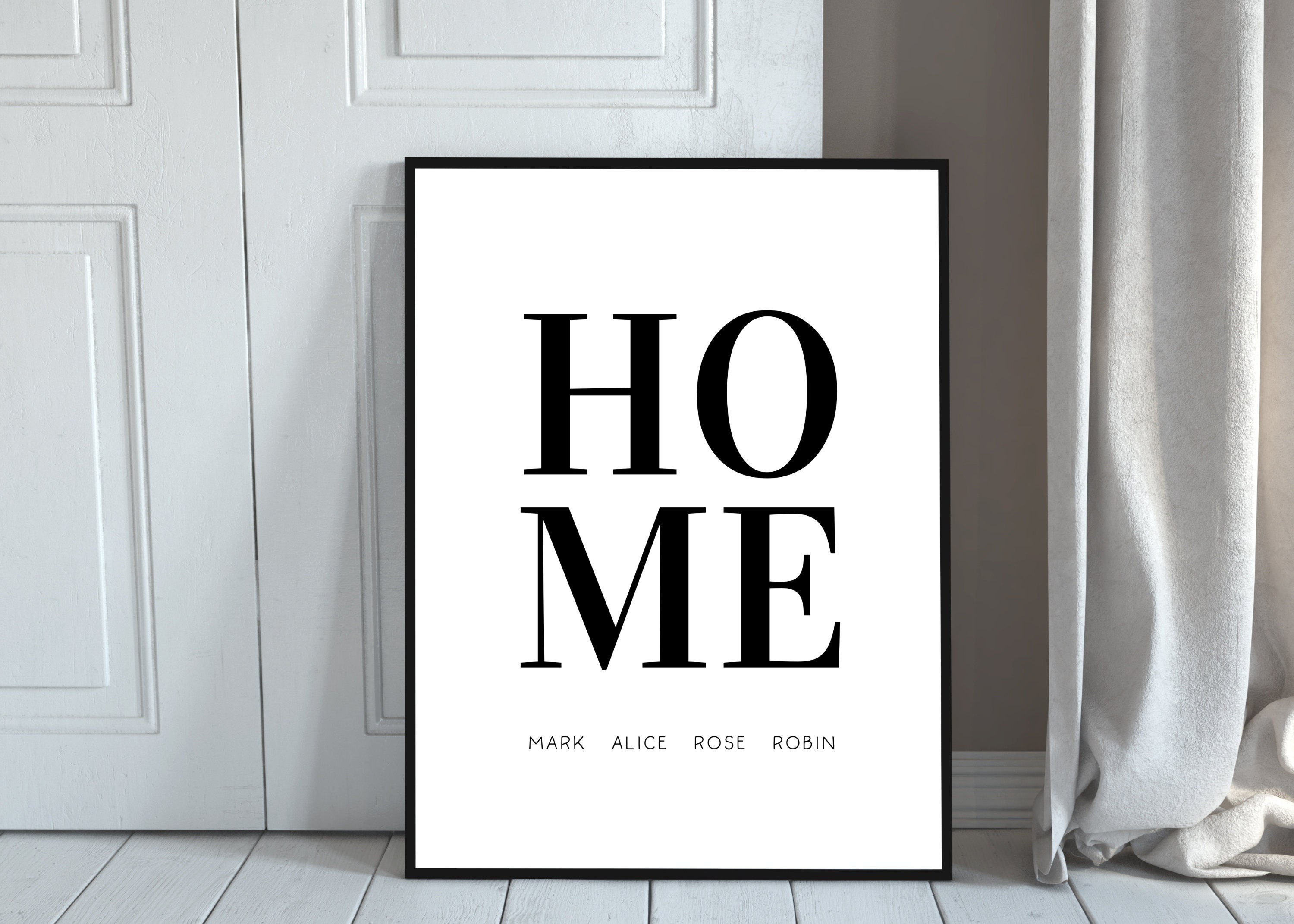 Personalized Family home Wall Art Family Poster News Home Gift Digital ...