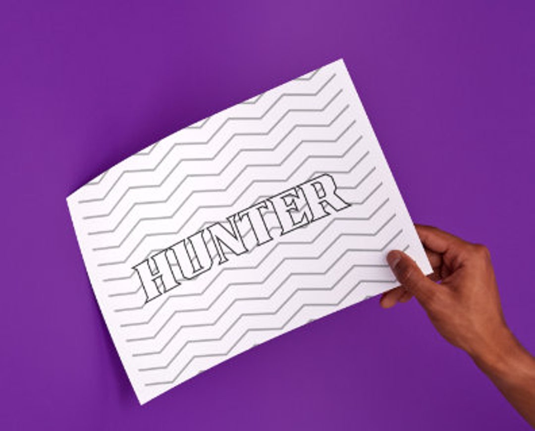 Personalized Name Coloring Pages Printable Custom Name Coloring Digital ...