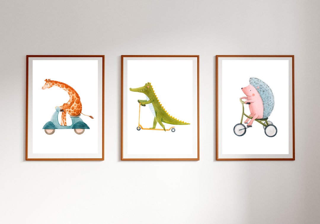 Giraffe,motorcycle,crocodile,scooter,hedgehogin,bike,nursery Printable ...