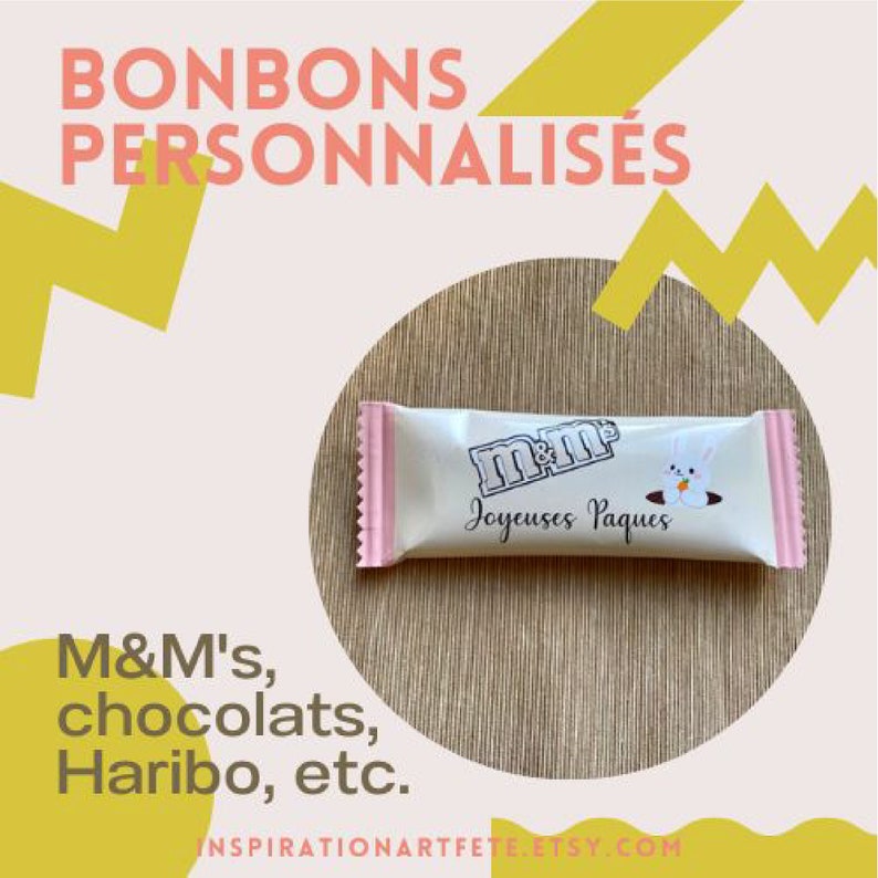 Sachet de DRAGIBUS personnalisé/ sachet bonbons personnalisés - Etsy France