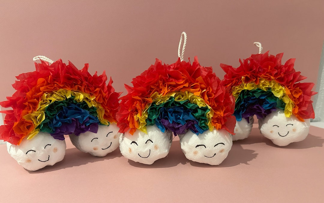 Rainbow Mini Pinata, Rainbow Pinata - Etsy