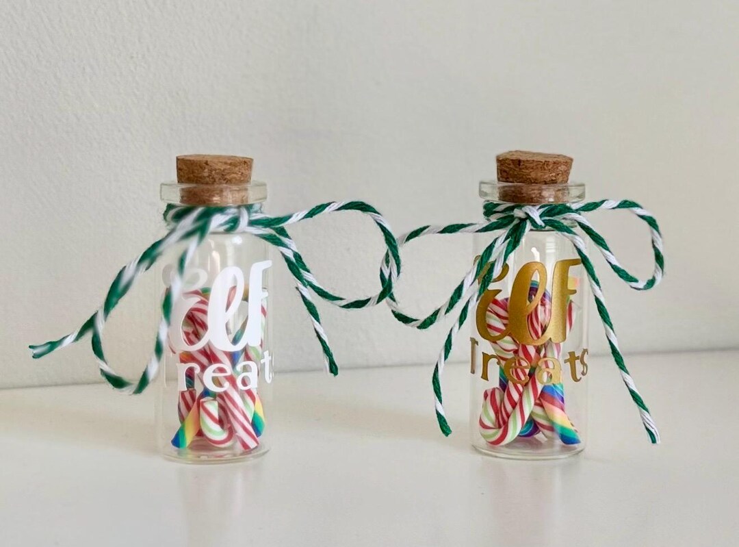 Elf Treats Jar, Christmas Pretend Candy Canes, Elf on the Shelf ...