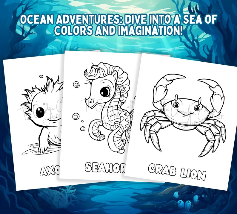 20 Sea Creatures Coloring Pages Coloring for Babies Coloring for Boy ...