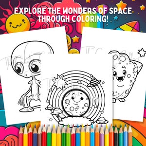 20 Printable Kid's Space Coloring Pages: Featuring Astronauts, Rockets ...