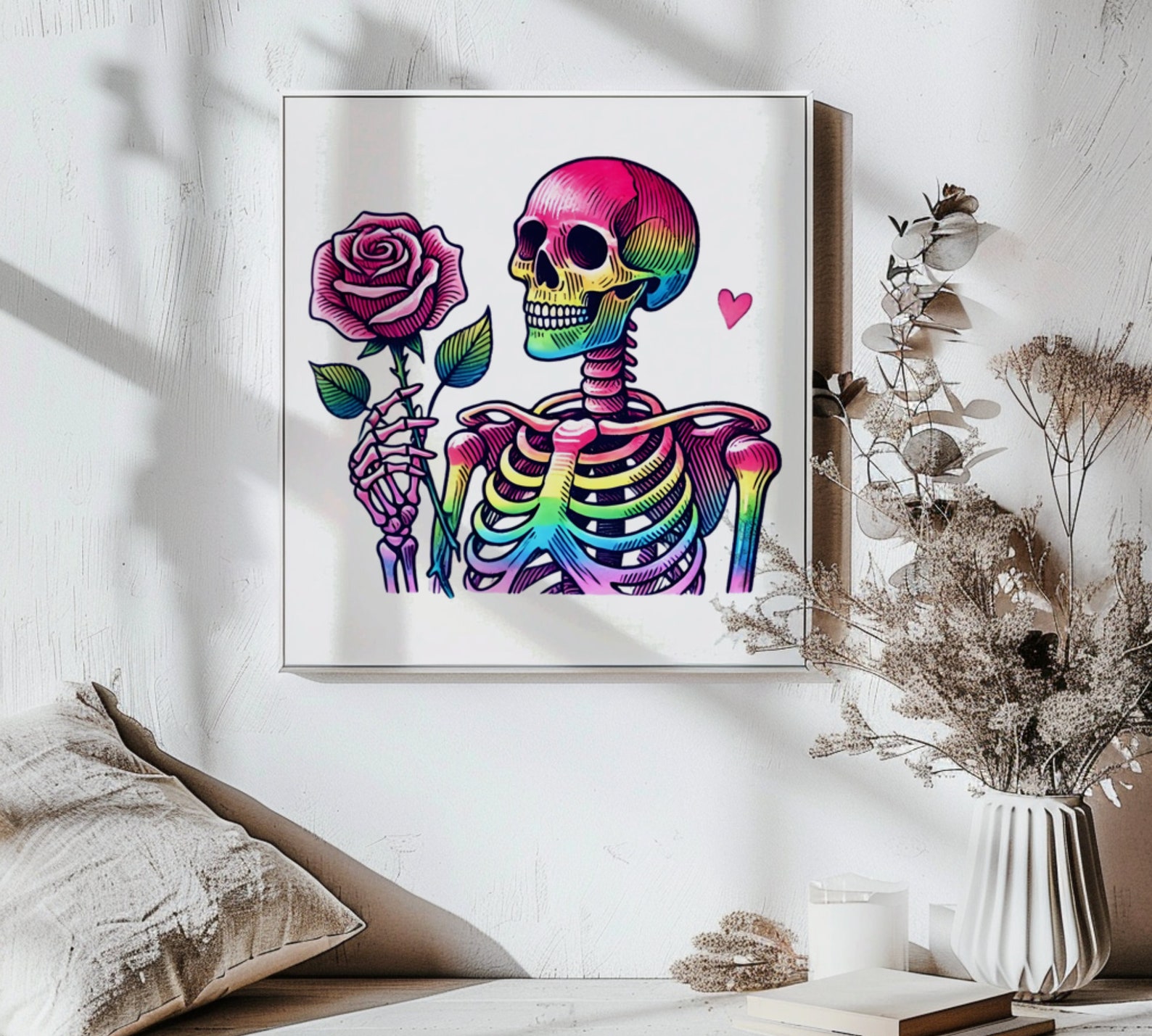 Watercolor Halloween Rainbow Skeleton Mom Sarcastic Skeleton Mom Life ...