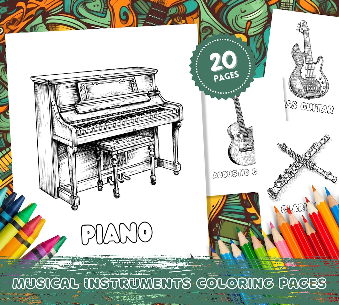 20 Music Coloring Pages Kids Coloring Summer Coloring Pages Active ...
