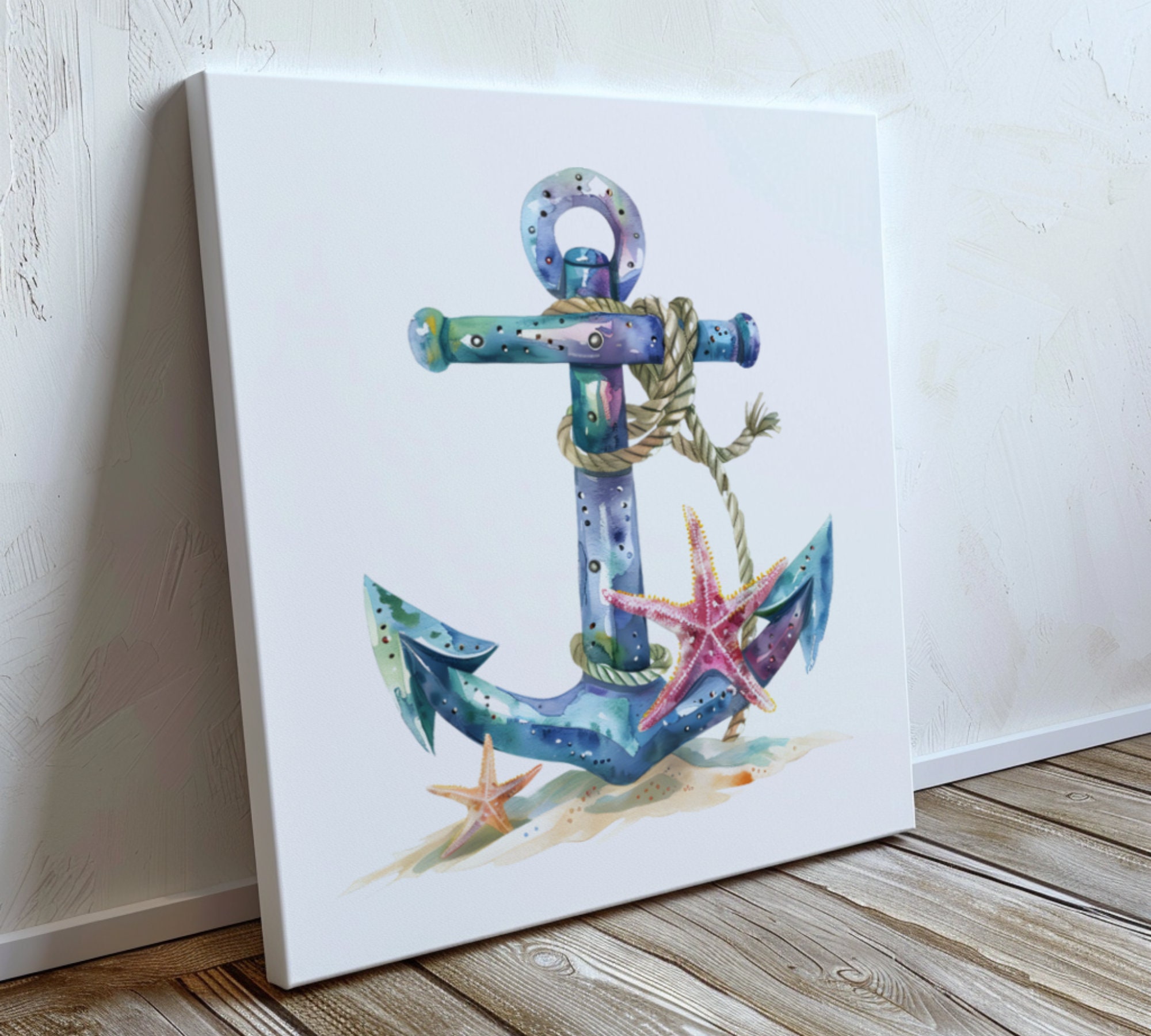 Blue Anchors Watercolor Cliparts Anchor Clipart Anchor PNG Anchor Art ...