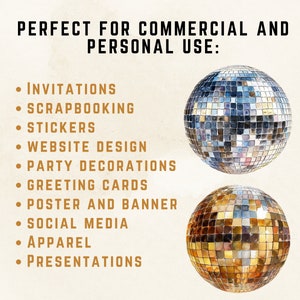 Watercolor Disco Ball Clipart for 70s Party Decor and 80s Dance ...