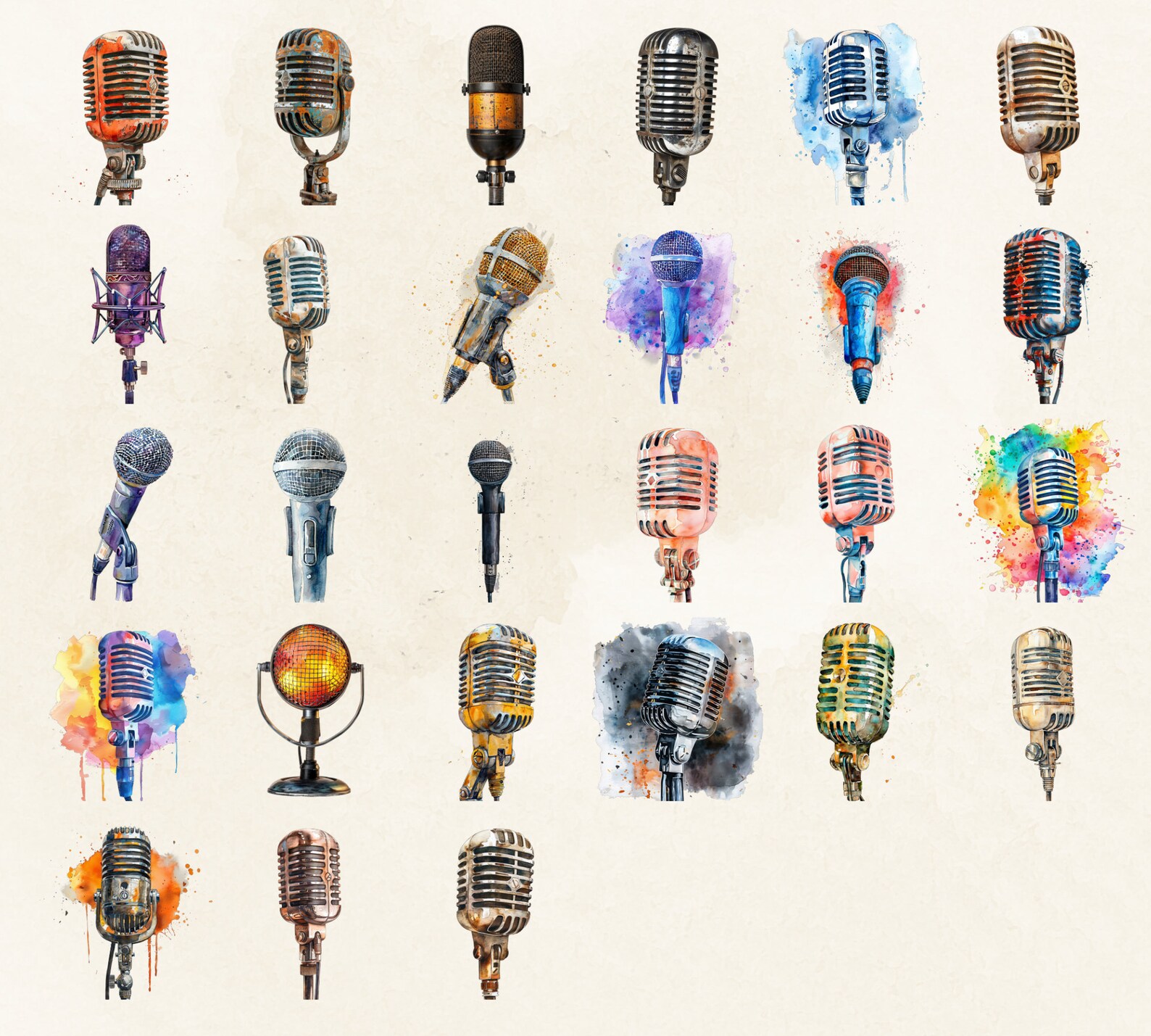Watercolor Microphone Clipart Microphone Clipart Microphone PNG ...