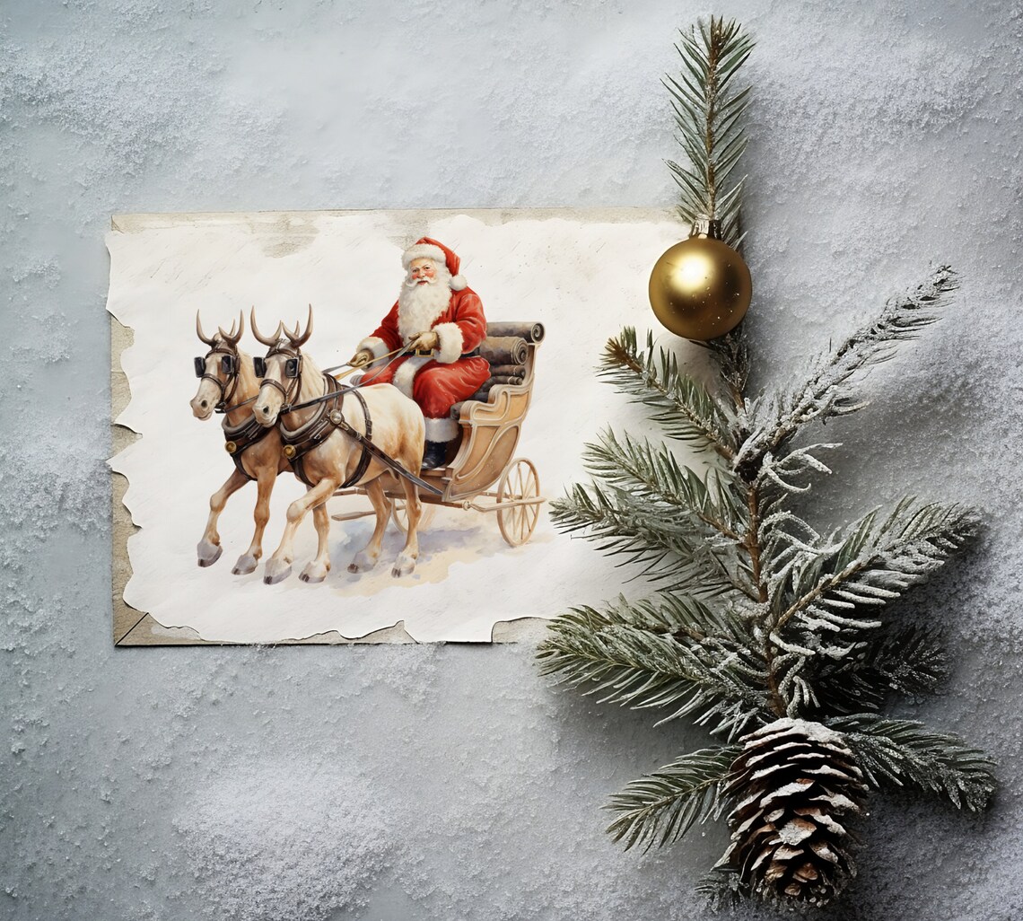 175 Christmas Party Watercolor Clipart Bundle: Festive Holiday ...