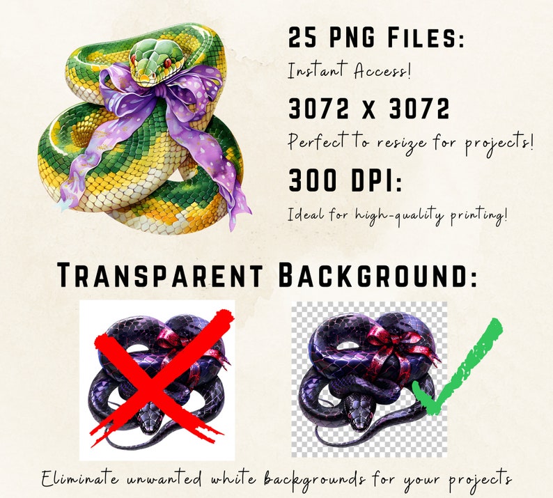 Snakes With Coquette Bow PNG Sublimation Designs Halloween PNG Bundle ...