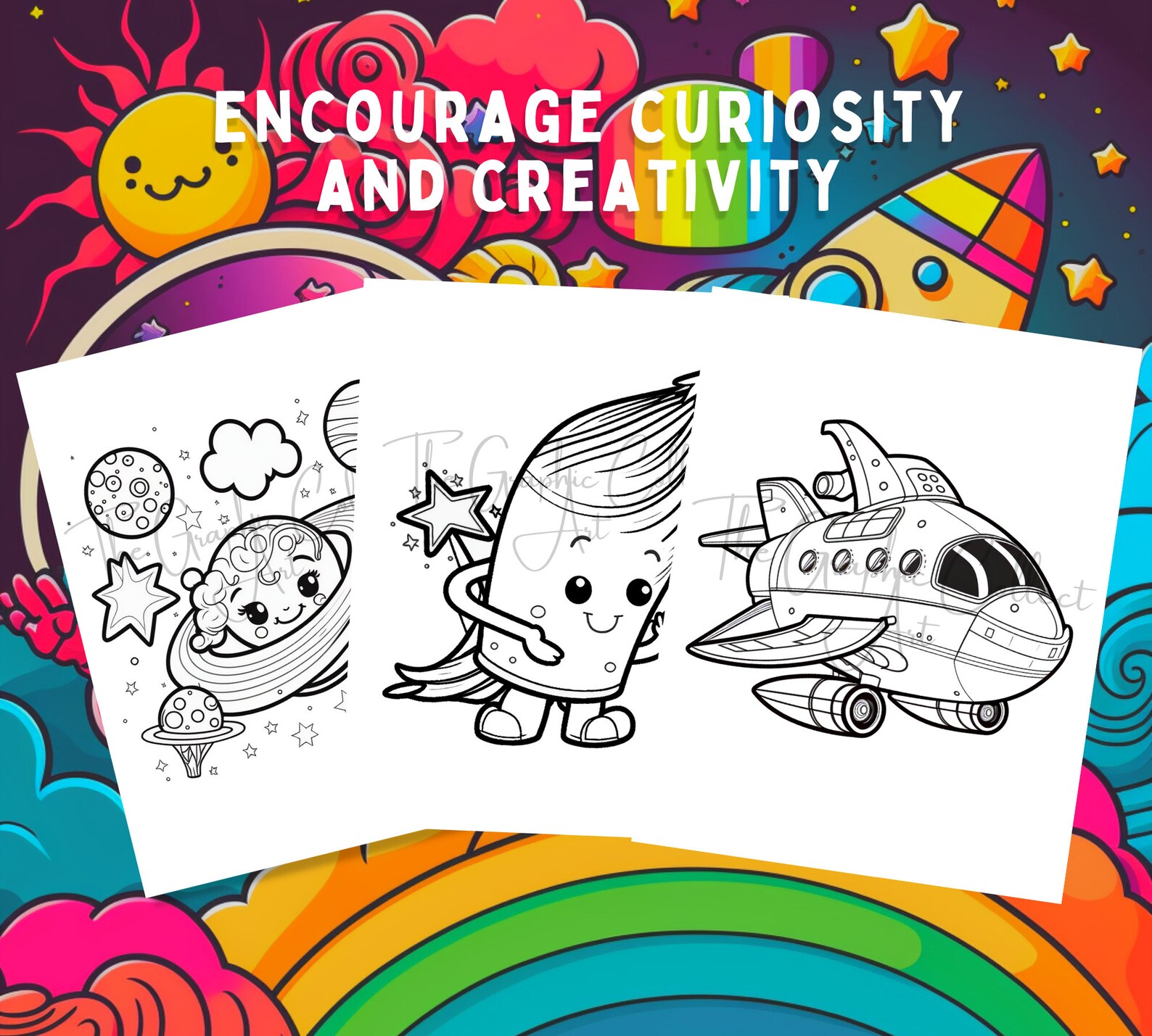 20 Printable Kid's Space Coloring Pages: Featuring Astronauts, Rockets ...