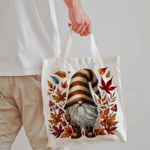 Watercolor Happy Fall Gnome Clipart PNG Bundle: Cute Boho Gnomes ...