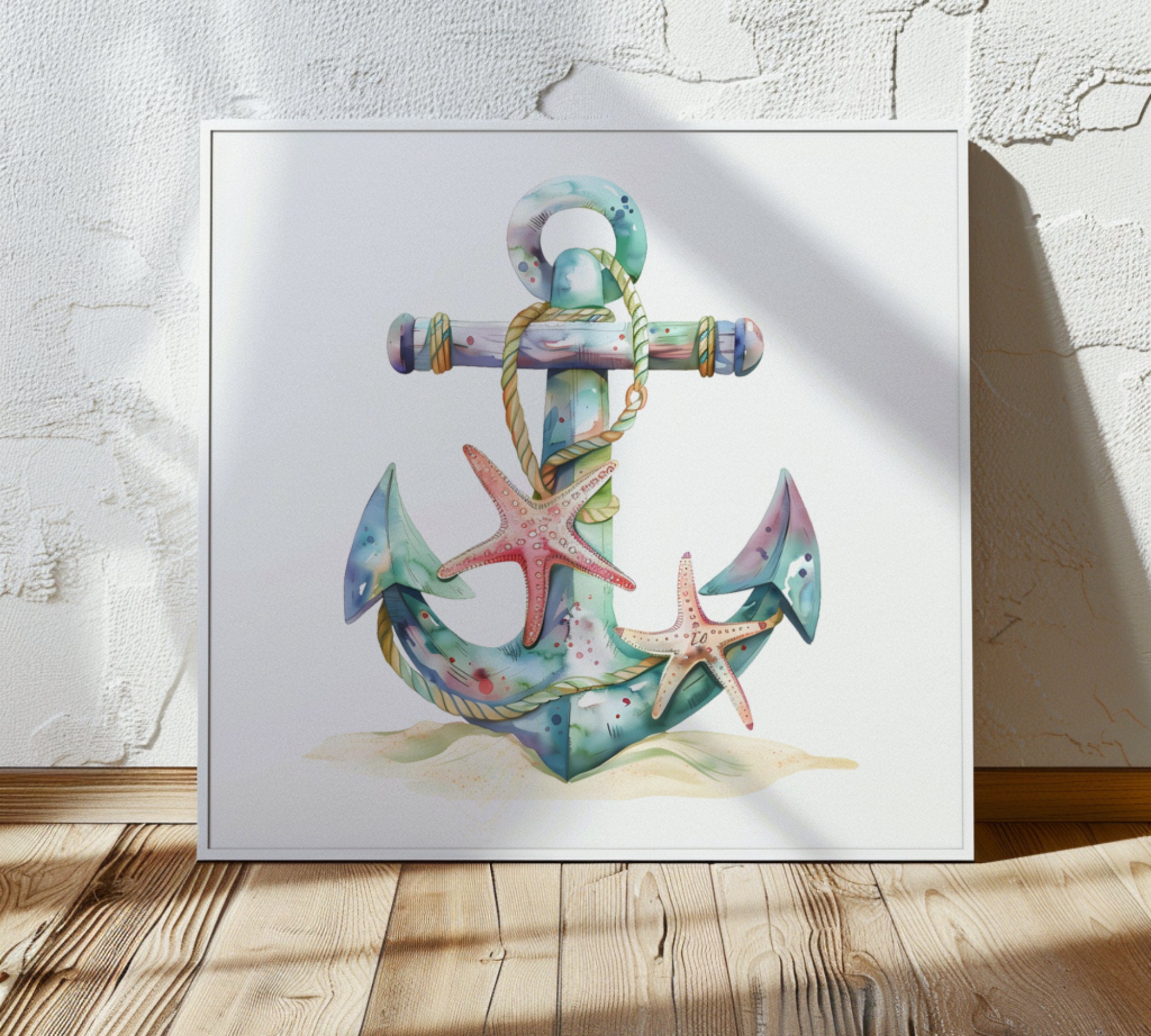 Blue Anchors Watercolor Cliparts Anchor Clipart Anchor PNG Anchor Art ...