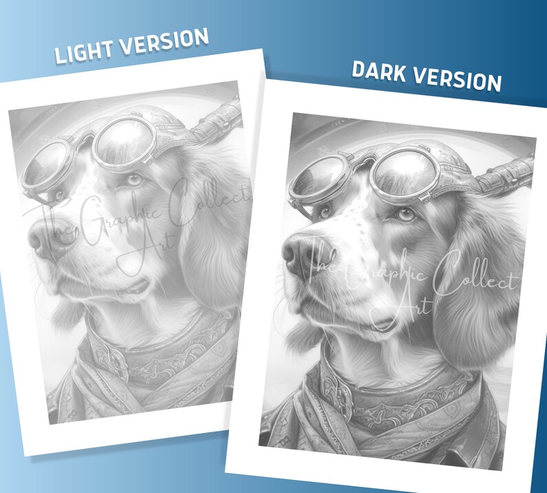 25 Steampunk Dog Coloring Pages Creative Fantasy Art Coloring ...