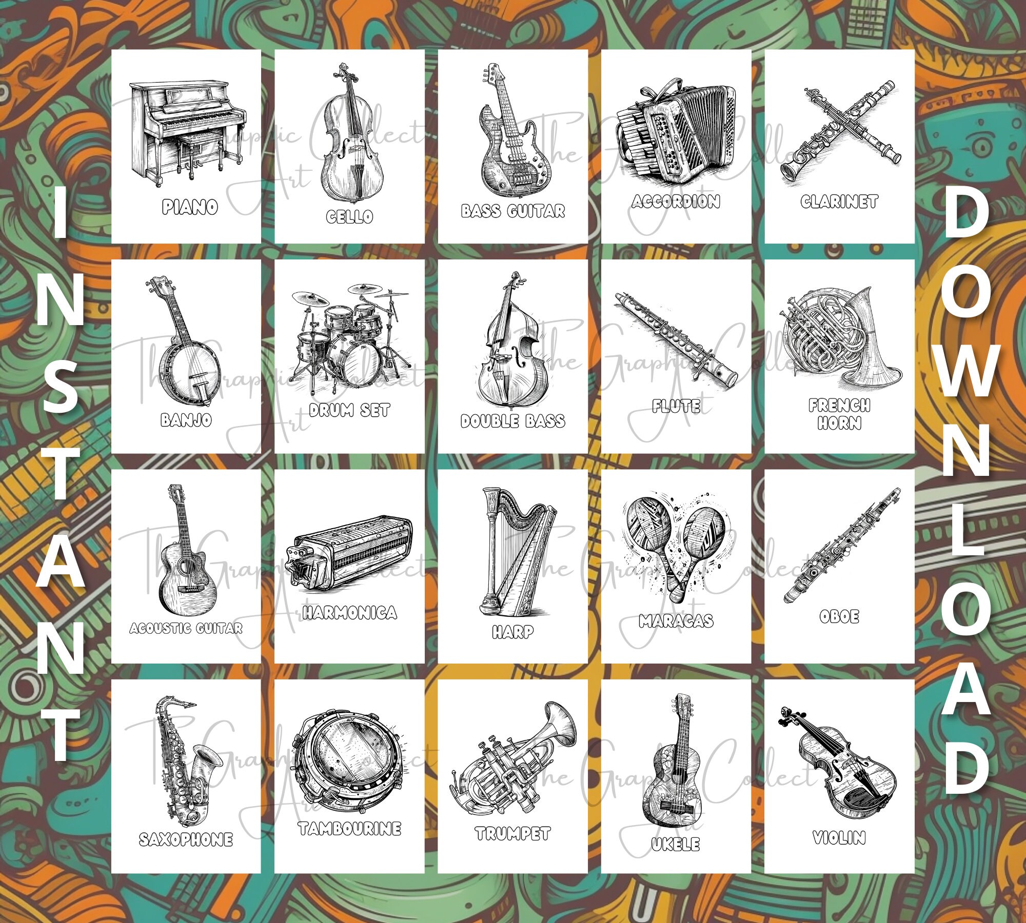 20 Music Coloring Pages Kids Coloring Summer Coloring Pages Active ...