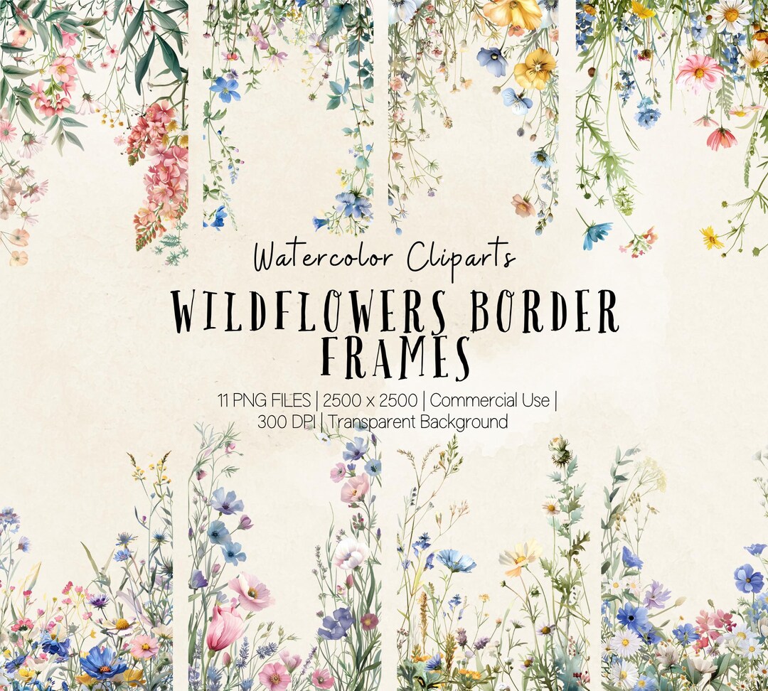 Wildflower Cliparts | Birth Month Flowers | Wildflower Bouquets ...