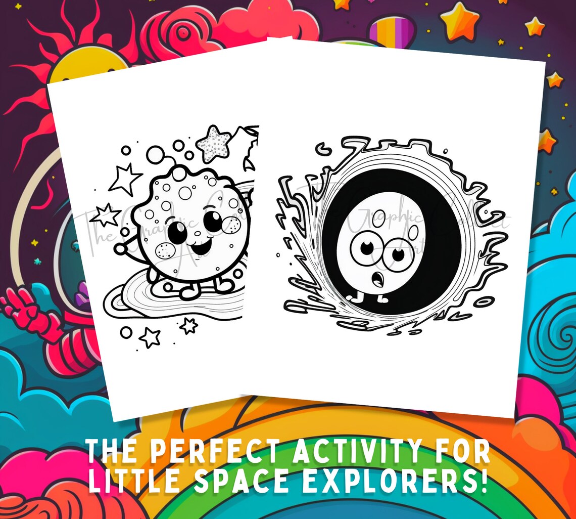 20 Printable Kid's Space Coloring Pages: Featuring Astronauts, Rockets ...
