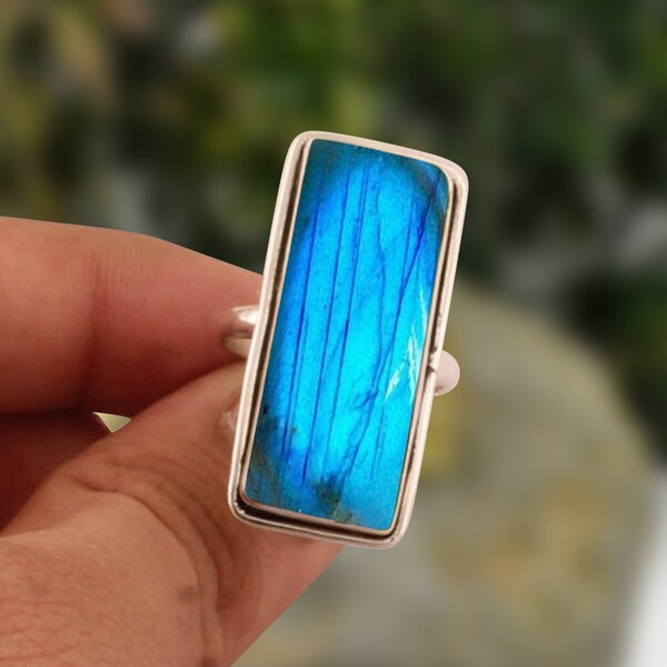 Labradorite Ring - Etsy
