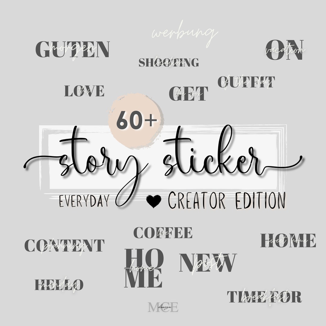 60+ Instagram Story Stickers I Daily Stickers I Blogger Stickers I ...