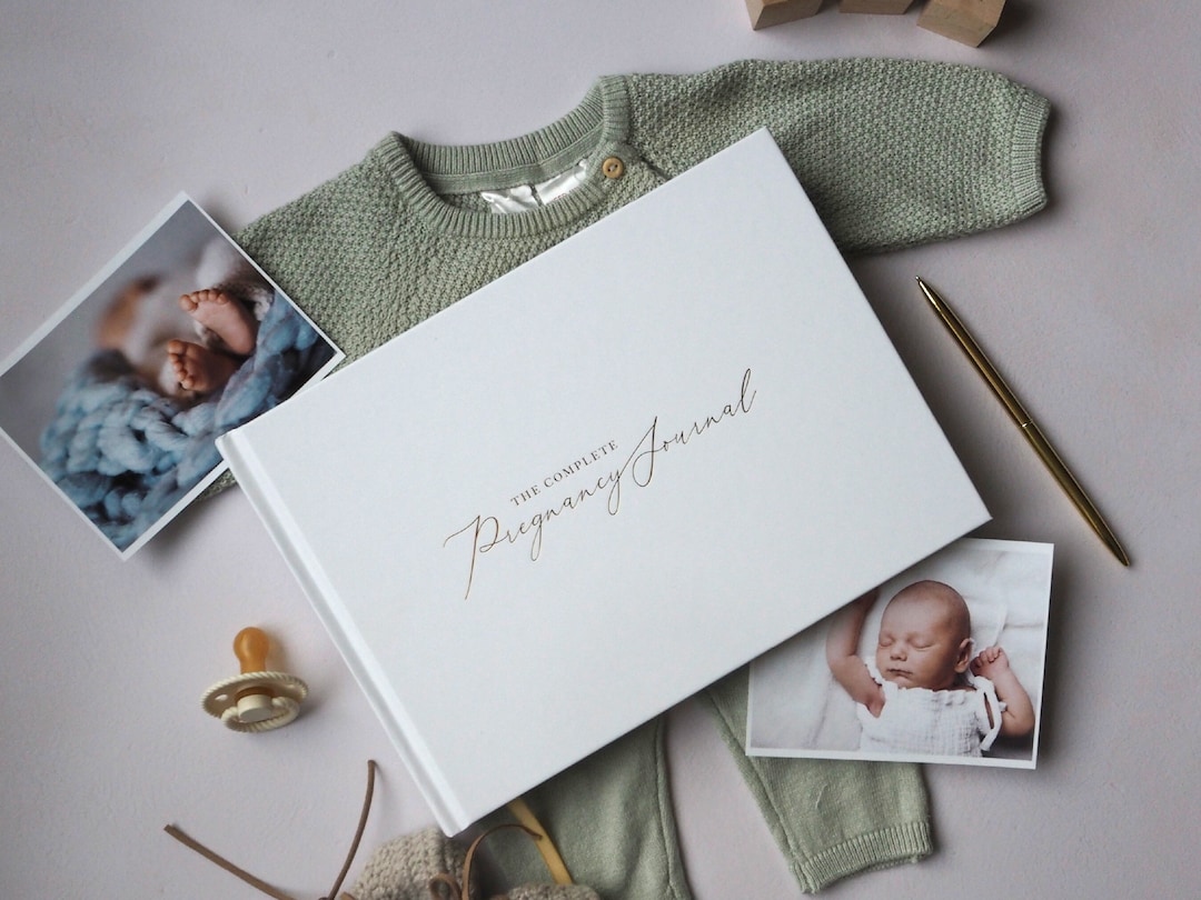 Bibi & Beau Pregnancy Journal Memory Book - Expectant Mother Gift (gold ...