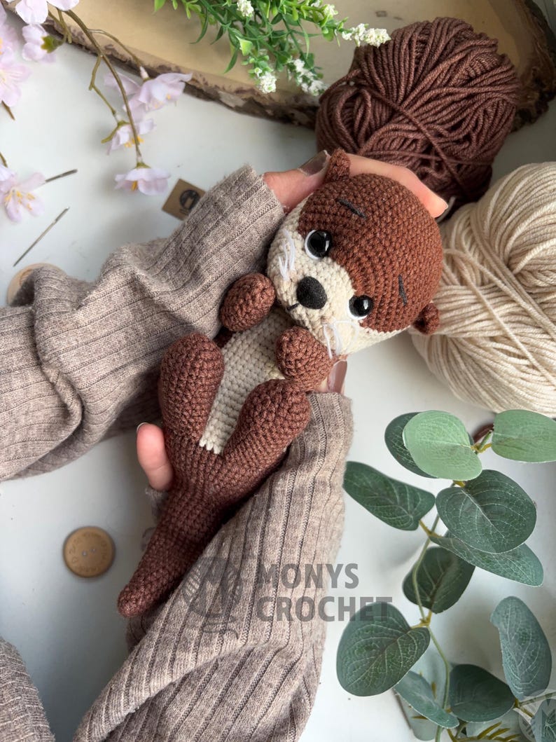 Otter Crochet Pattern ENG, GER, FR - Etsy UK