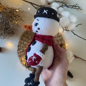 Snowman Crochet Pattern, ENG Pdf - Etsy