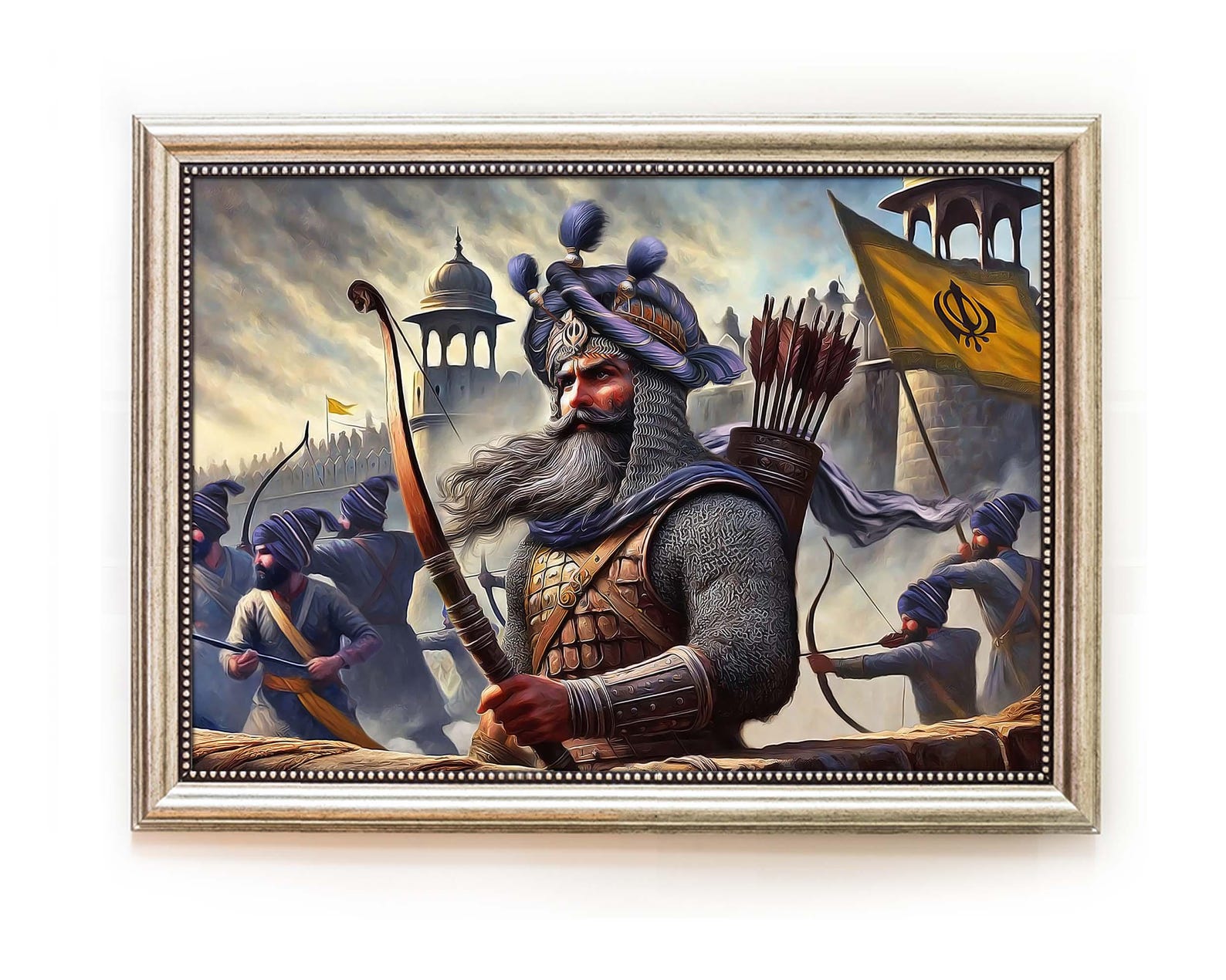 Sardar Hari Singh Nalwa, Sikh Wall Art, Punjabi Painting, Original Art ...