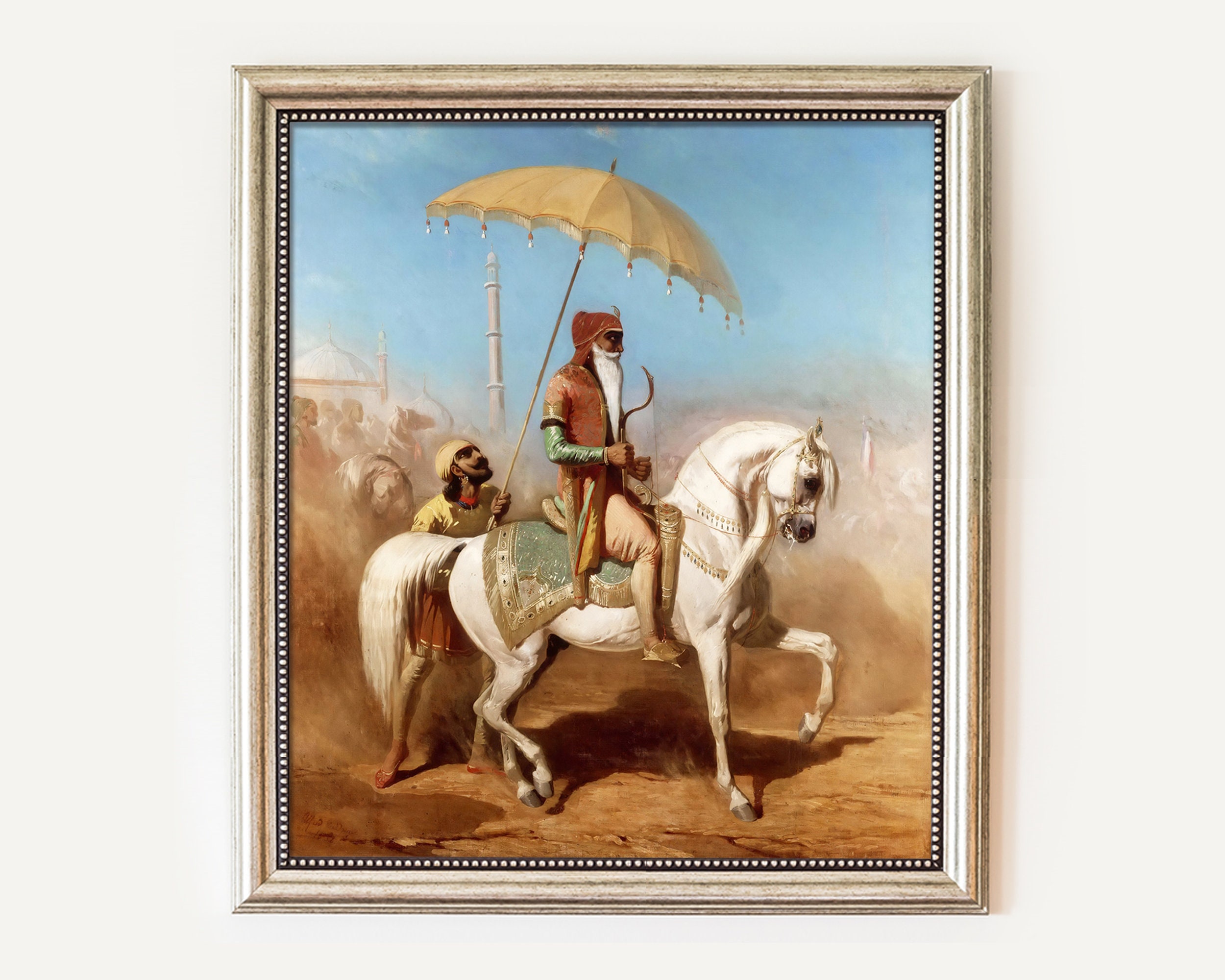 Vintage Print of Sher-e Punjab Maharaja Ranjit Singh, Sikh Empire ...