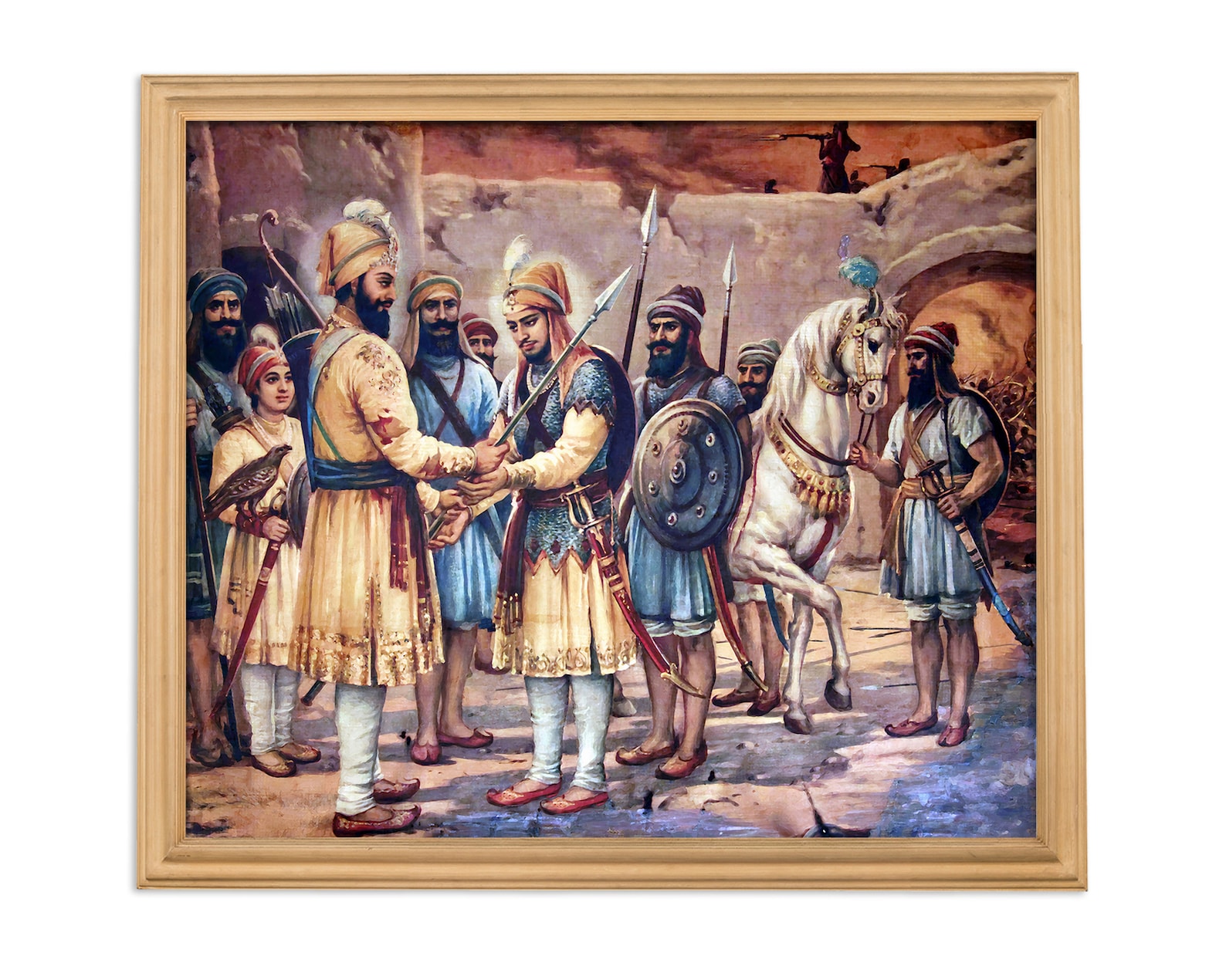 Guru Gobind Singh Ji, Battle of Chamkaur, Sahibzaade, Vintage Print ...