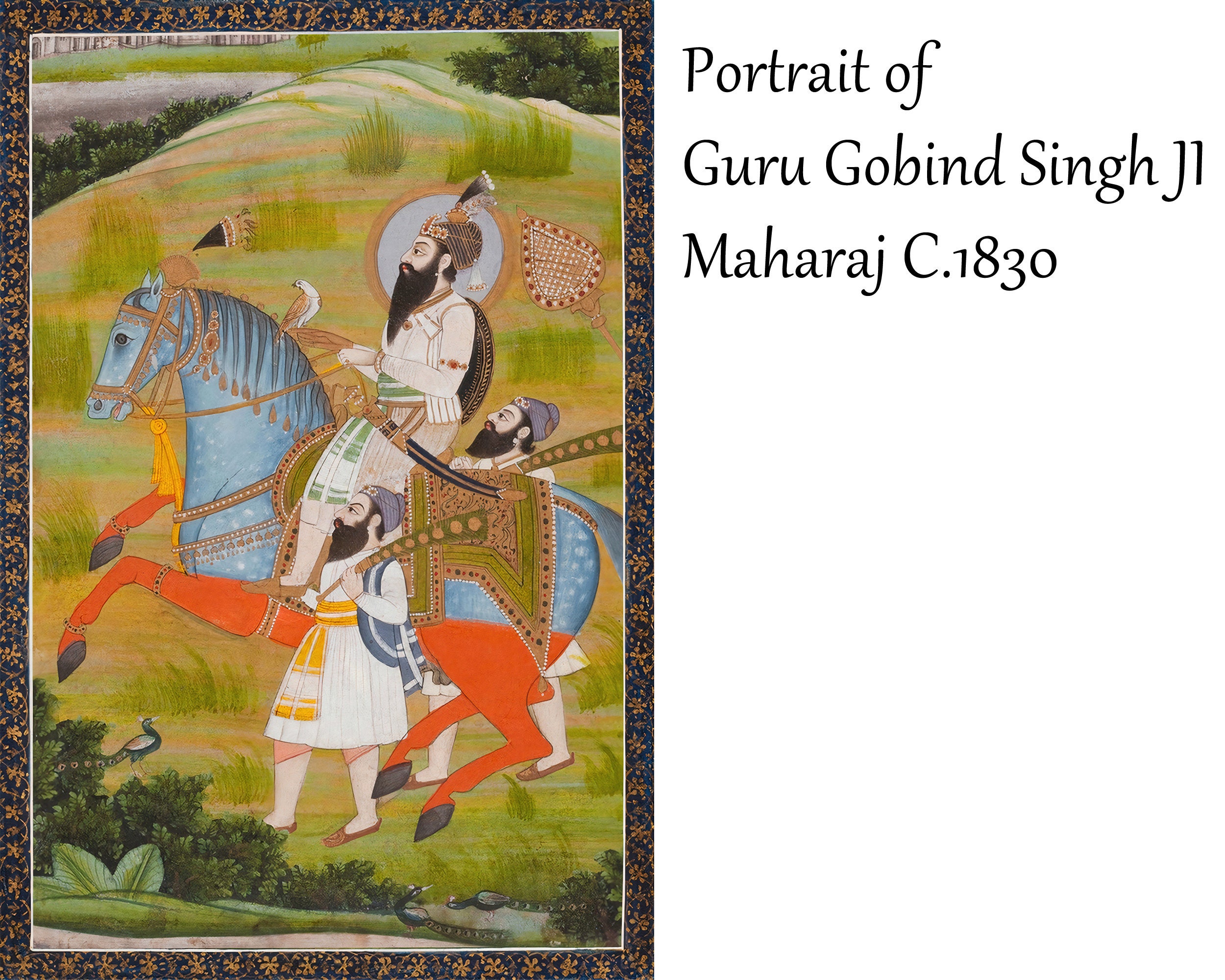 Vintage Print of Guru Gobind Singh Ji’s Handwritten Mool Mantra ...