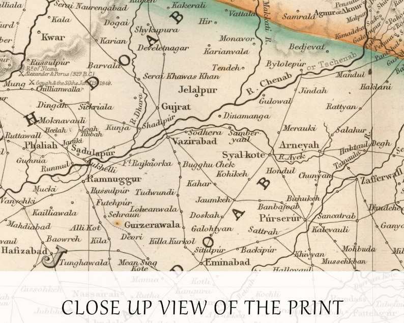 Sikh Empire Map During Ranjit Singh's Reign (digital Download) - Etsy UK