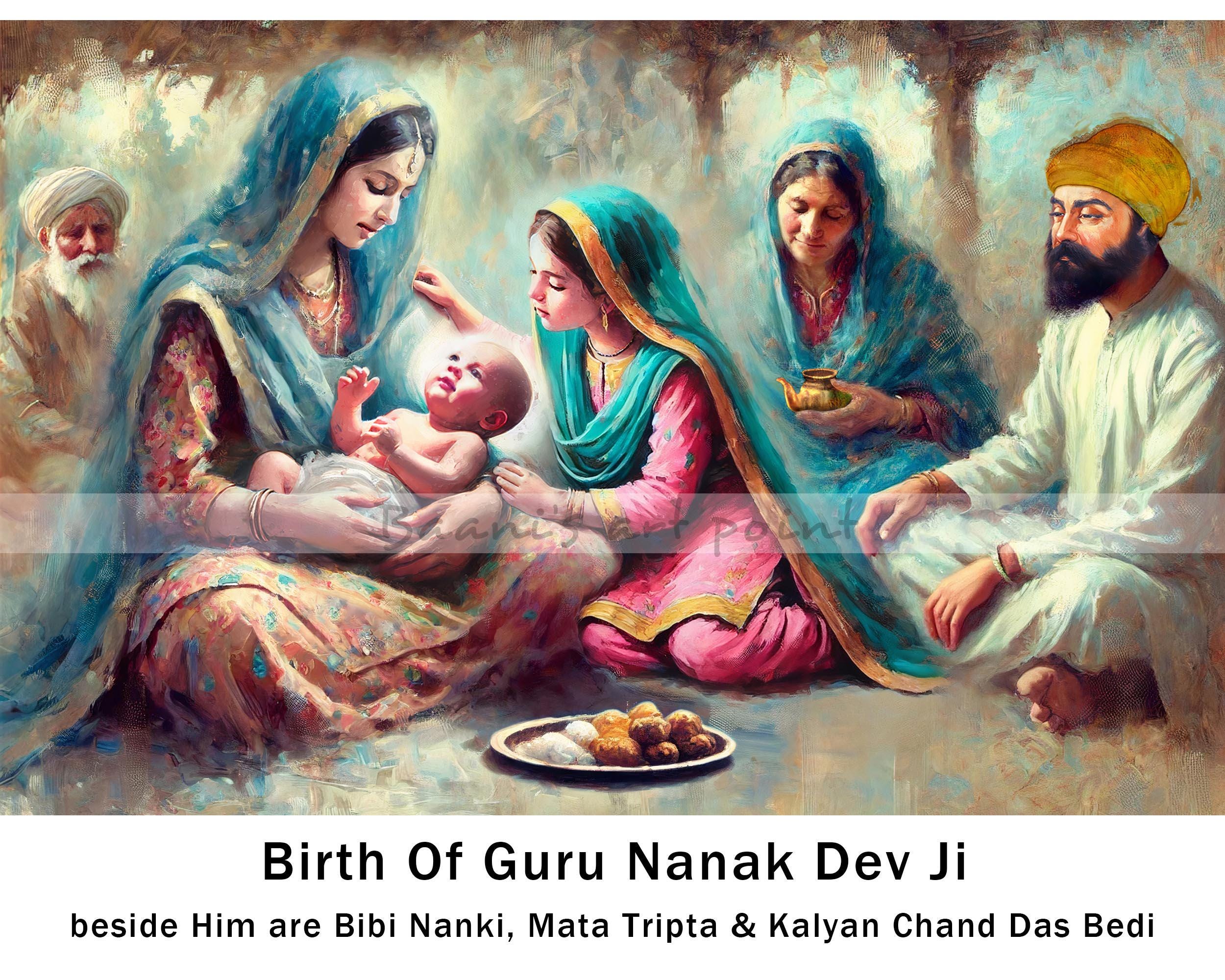 Birth of Guru Nanak Dev JI Maharaj, Bibi Nanki, Mata Tripta, Gurpurab ...