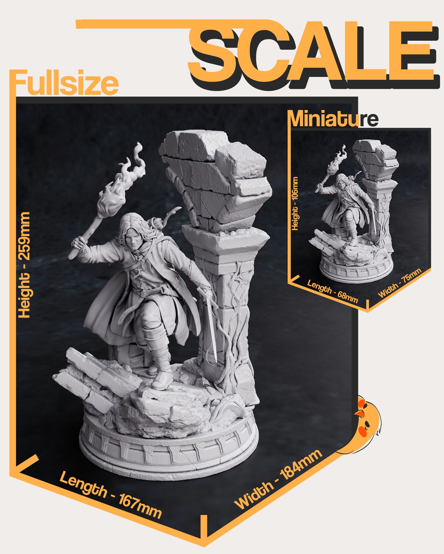 Jungle Warrior Strider Swordsman Ready to Print 3D File Figure STL Item ...