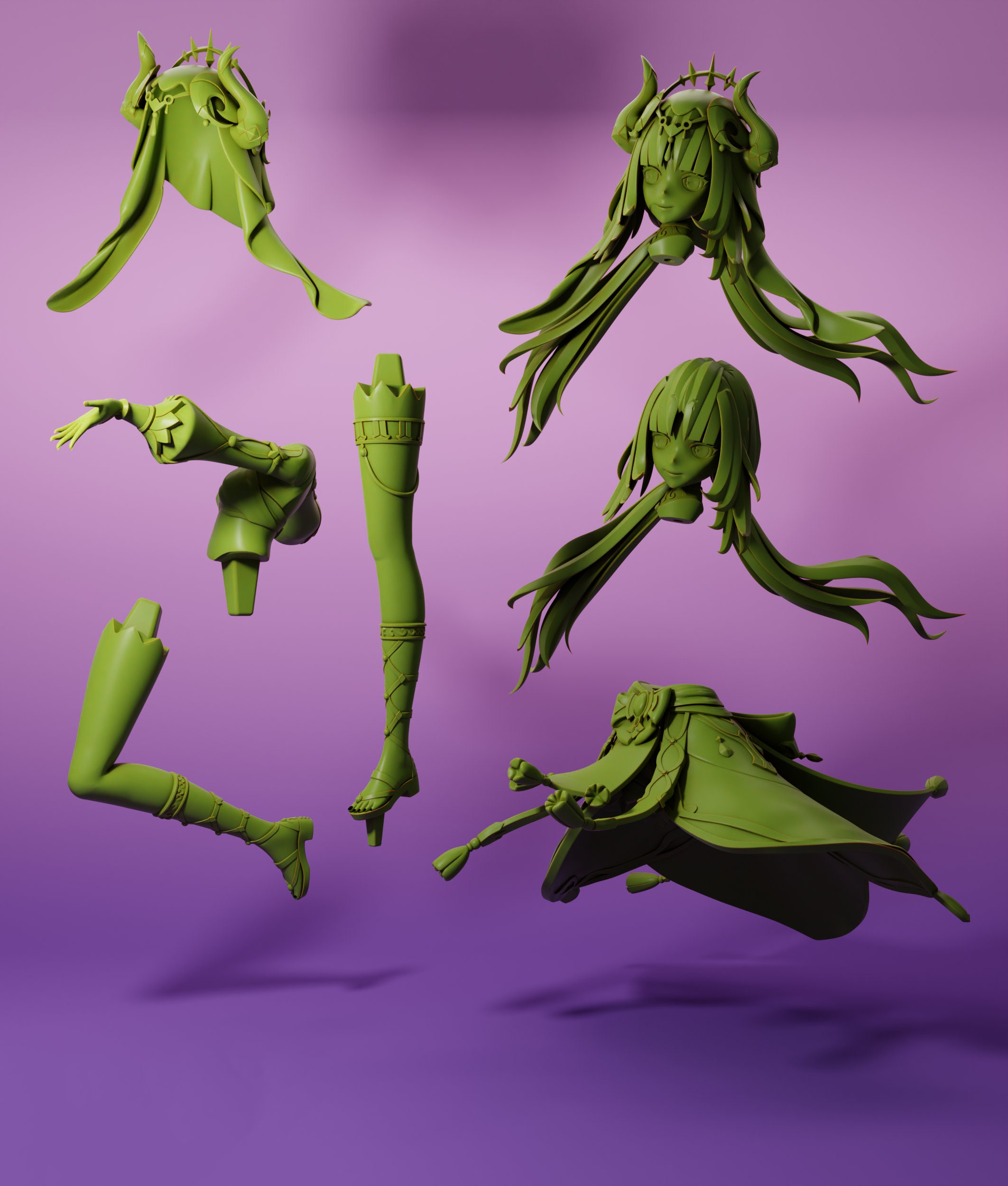 Genshin Impact Nilou 3D Print Figure STL Item Not Pyhsical - Etsy