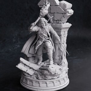 Jungle Warrior Strider Swordsman Ready to Print 3D File Figure STL Item ...