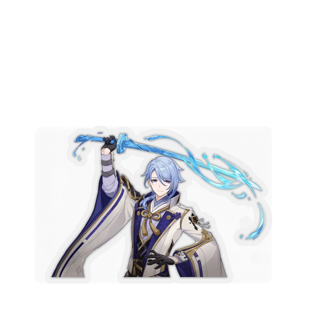 Genshin Stickers: Kamisato Ayato - Etsy