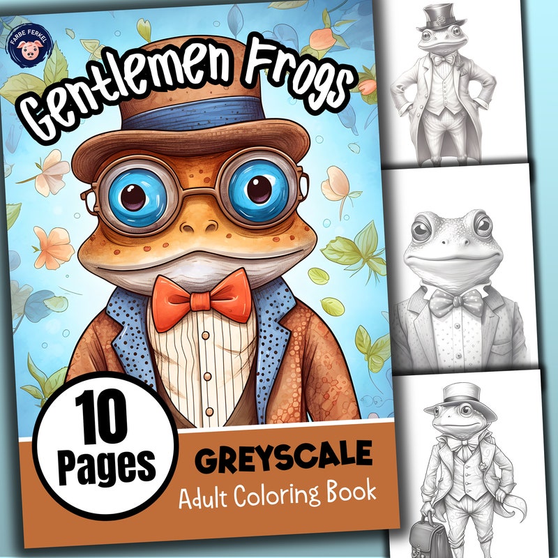 Gentleman Frog - Etsy